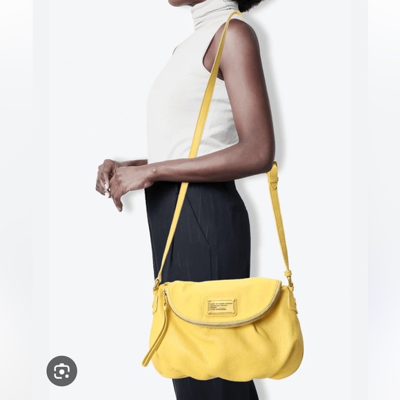 Bags | Marc By Marc Jacobs Yellow Leather Natasha Crossbody Bag | Poshmark
